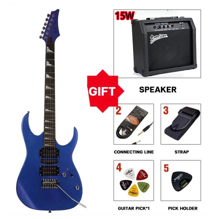KAWES Double Rocker Electric Guitar Professional Metal Electric Guitar ...