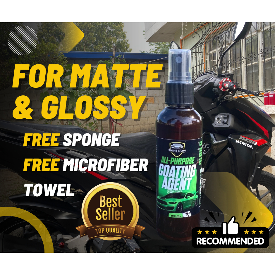 Shine now all purpose agent armor matte coat with free sponge and ...