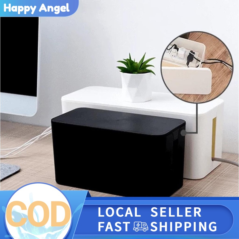 Plastic Wire Storage Box Cable Manager Organizer Box Power Line Storage ...