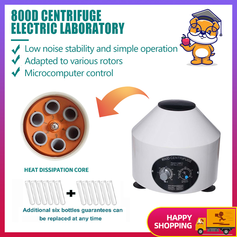 800D Centrifuge Electric Laboratory Medical Practice Lab Liquid Separate 4000RPM Desktop ...
