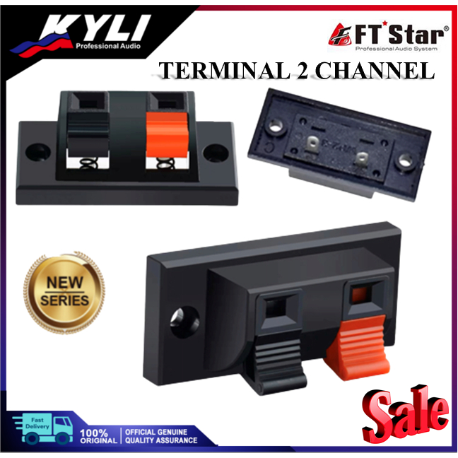 TERMINAL 2 CHANNEL SPEAKER TERMINAL MONO THICK 2 PIN | Shopee Philippines