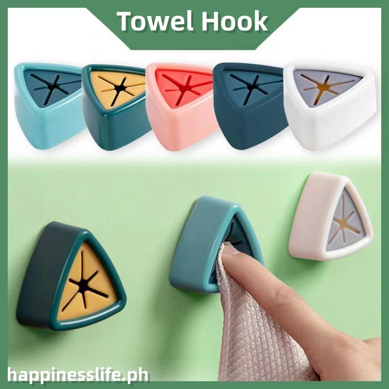 1PC Kitchen Towel Hook Wall Self Adhesive Wash Cloth Holder Clip ...