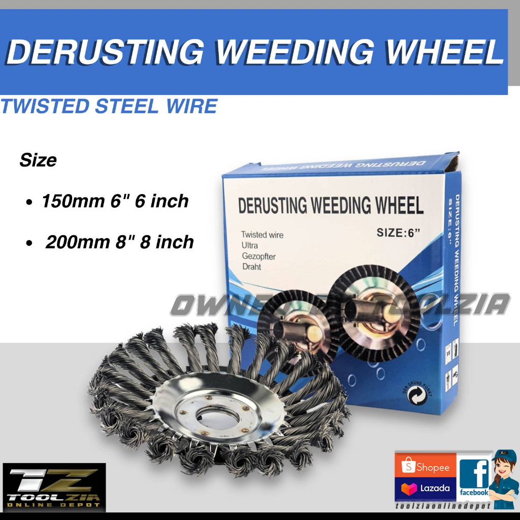 MEGA Derusting Weeding Wheel Twisted Wire | Shopee Philippines