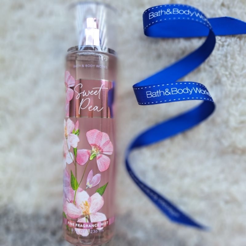 Original Bath & Body Works USA Sweet Pea Fine Fragrance Mist Cologne Spray Perfume | Shopee ...