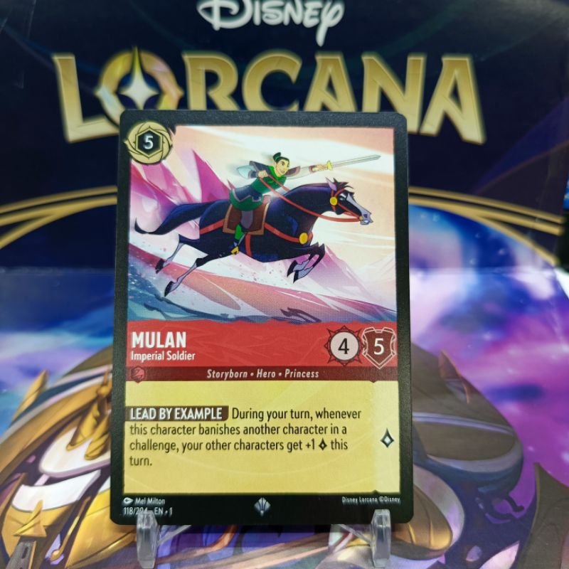 Mulan #118/204 - TCG Disney Lorcana The First Chapter Super Rare | Shopee Philippines