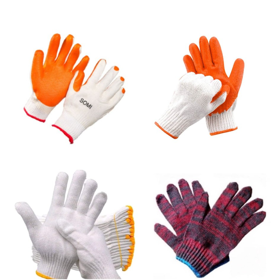 (Per Doz/12Pairs) RUBBER GLOVES / COTTON GLOVES (HEAVYDUTY) FOR ...