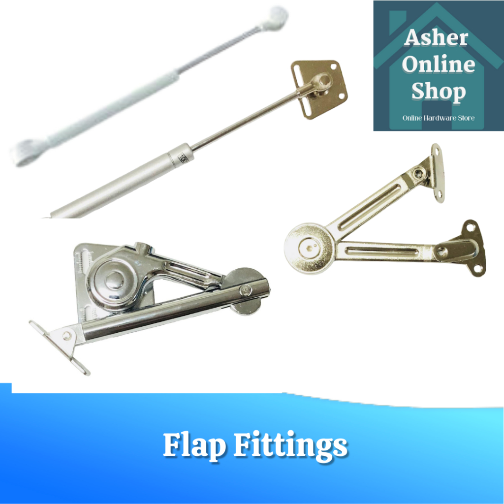 Flap Fittings Pneumatic Support Cabinet Door Lift Support Stay Hinge ...
