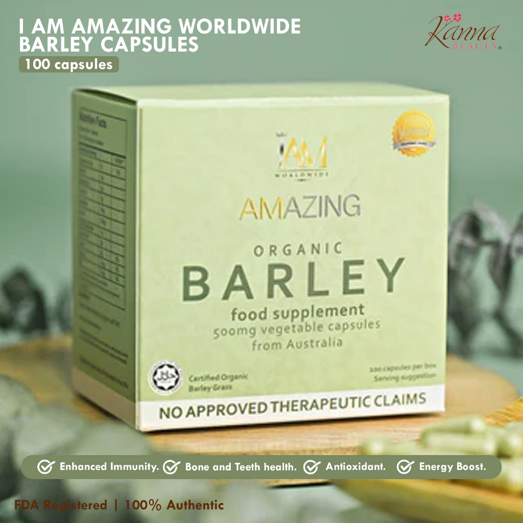 Amazing Organic Barley Food supplement | 100 capsules | Shopee Philippines