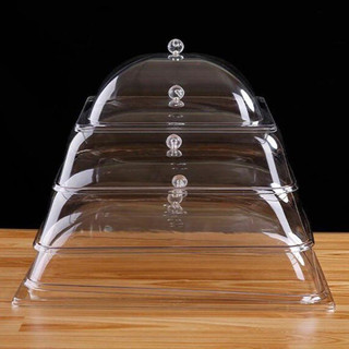 Transparent Food Cover Keeper Dish Insulation Anti-flies Storage ...