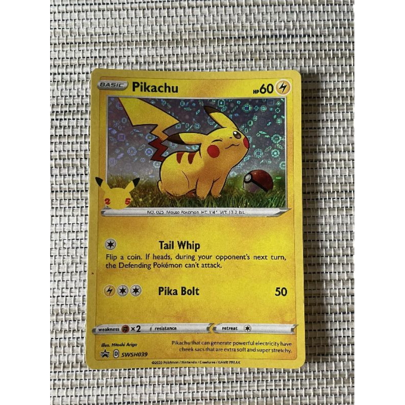 Pokemon SWSH BSP Pikachu Holo Game Card | Shopee Philippines