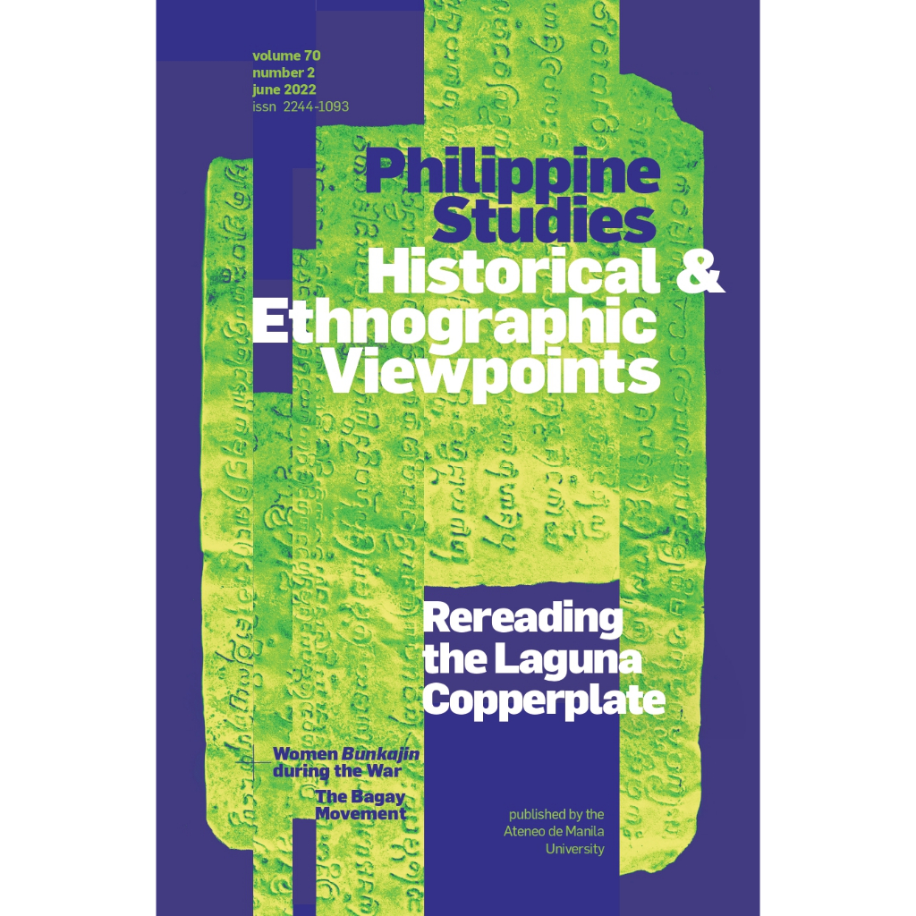 Philippine Studies (PSHEV) Vol 70, No 2 (2022): Rereading the Laguna ...