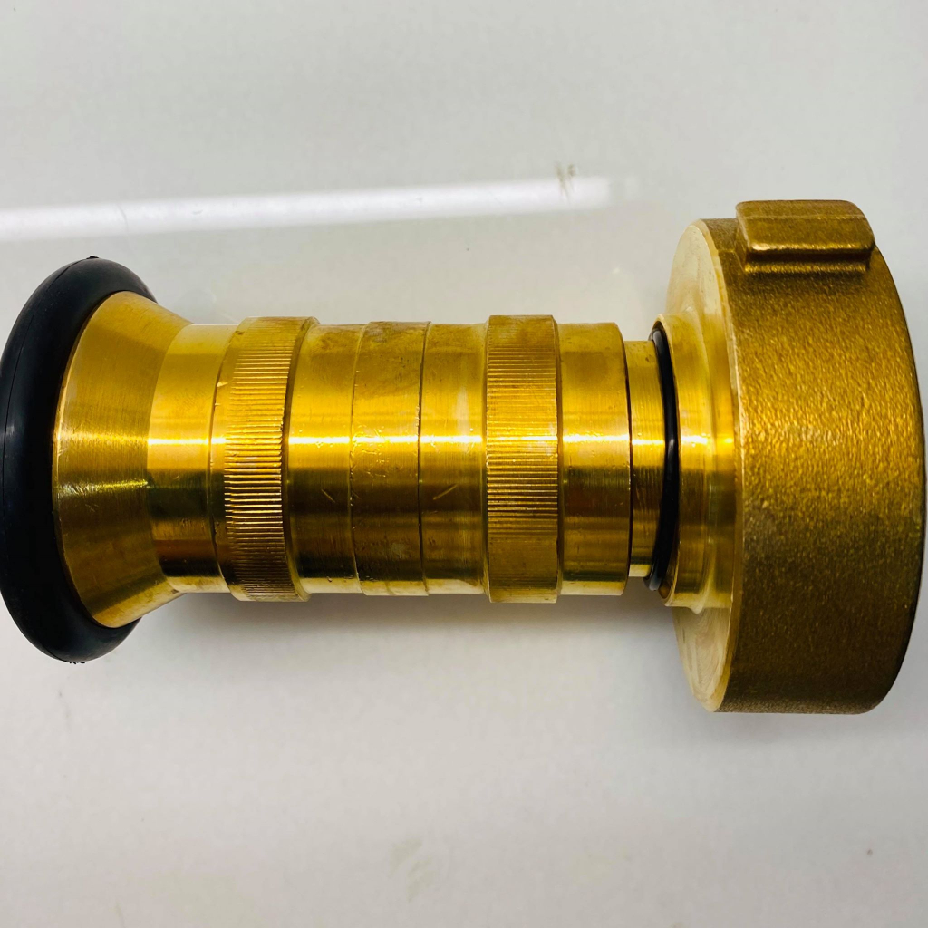 Brass Fog Nozzle 2 1/2 Adjustable Fire Hose Cabinet Accessories 65mm ...