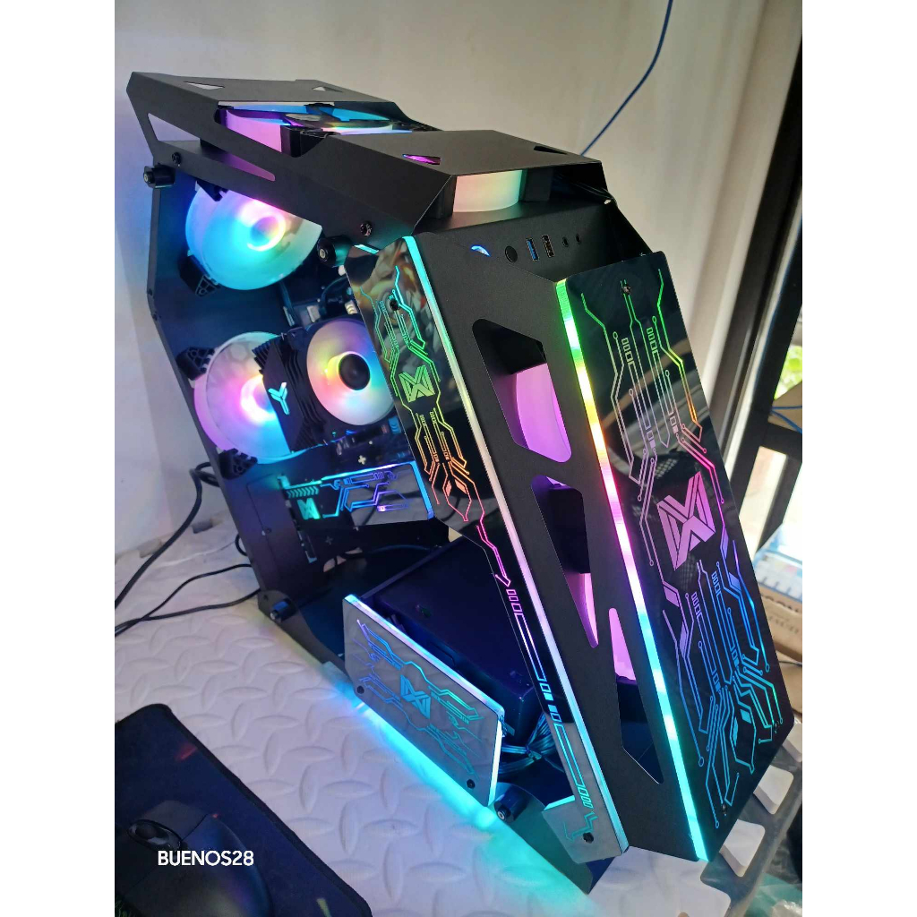MMA K88 CYBORG CASE BLACK WITH 6RGB FAN AND LED PANEL | Shopee Philippines