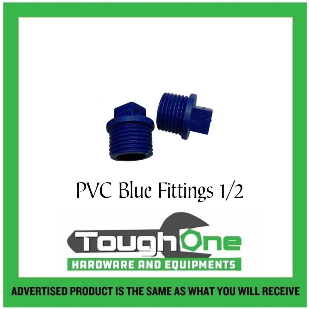 PVC BLUE FITTINGS PLUG 1/2 SOLD PER PIECE | Shopee Philippines