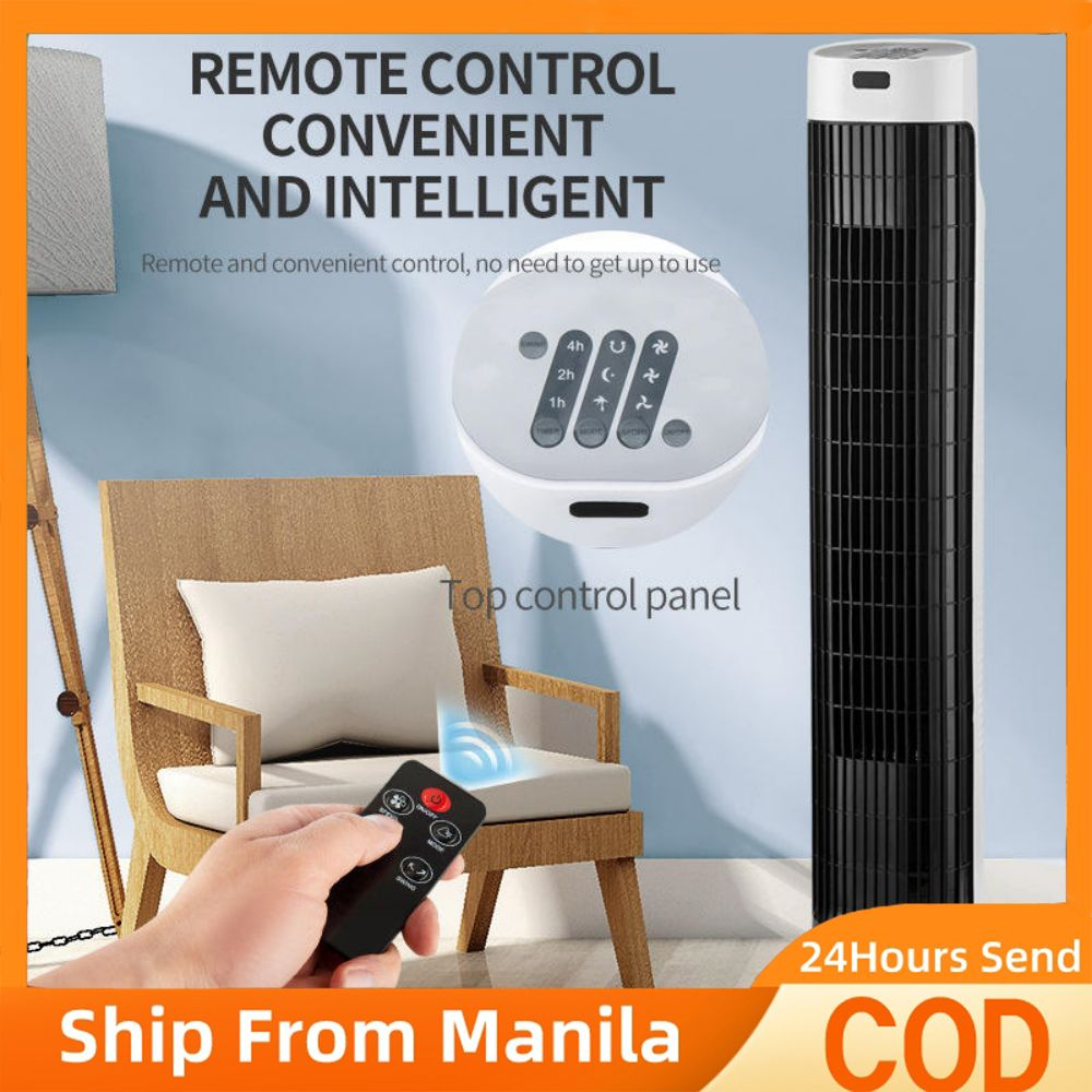 Tower fan With remote control Bladeless Standing Fan Air Cooler Fan ...