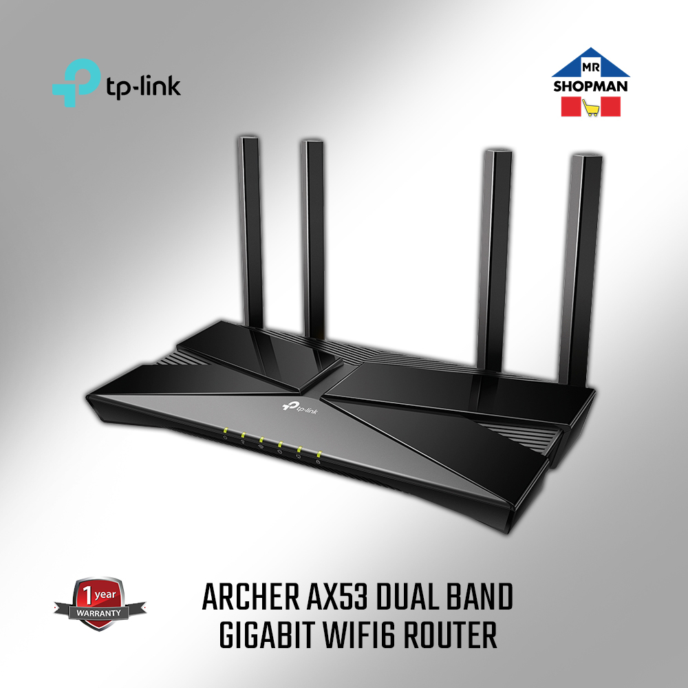 Tp Link Archer AX53 AX3000 Dual Band Gigabit Wi-Fi 6 Router | Shopee Philippines