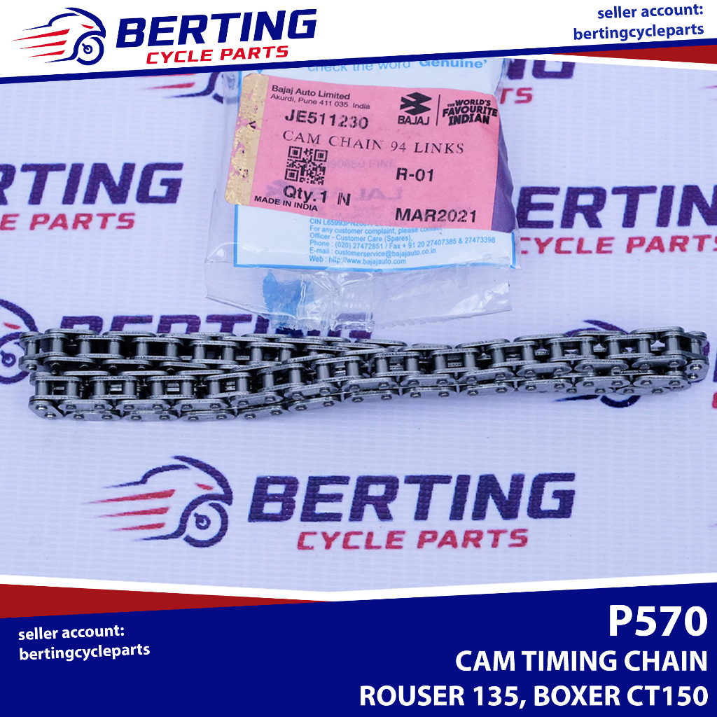 CAM TIMING CHAIN Camshaft Rouser 135 Boxer CT150 CT125 Genuine JE511230 ...