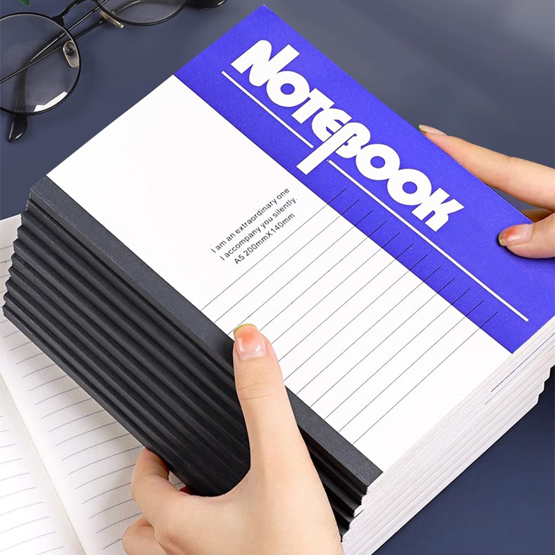 A5 Thicked Binding NoteBook Soft Writing Paper Notebook School&Office ...