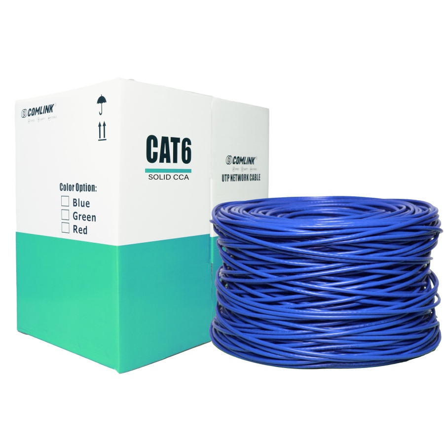Comlink Outdoor / Indoor Cat6 Utp Cable 305M | Cca 0.53mm | Shopee Philippines