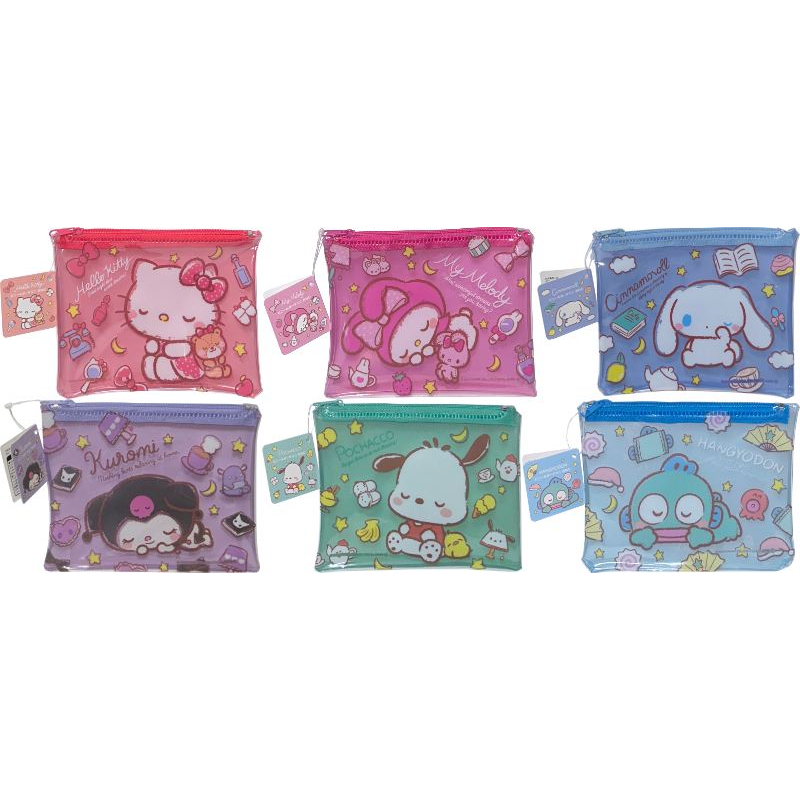 【Direct from Japan】Sanrio Flat Vinyl Pouch 14.5 ×11.5 cm Zipper ...