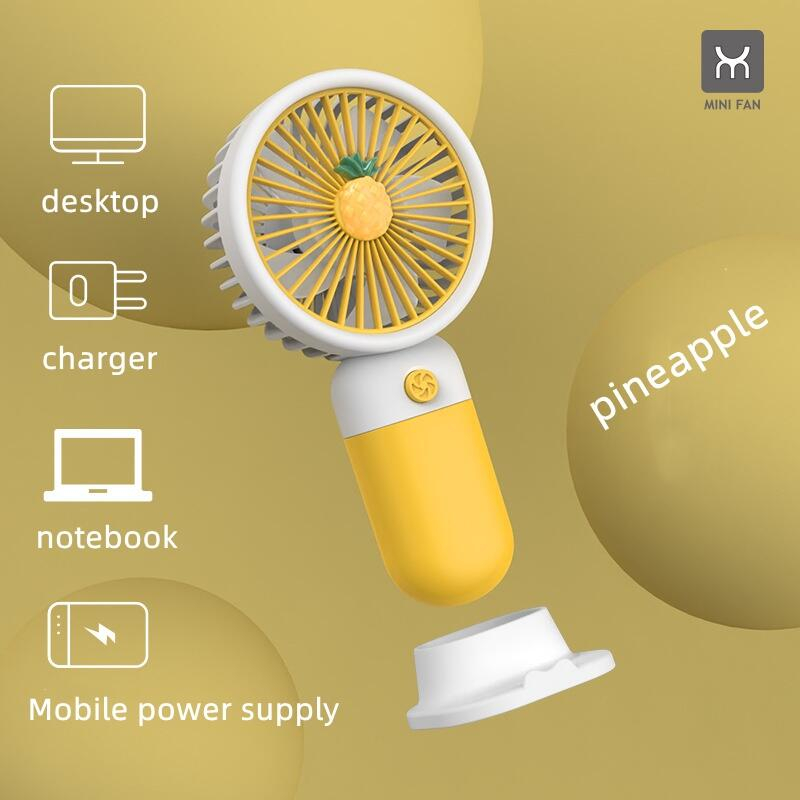 Mobile Phone Stand Small Fan Handheld USB Charging Mini Fruit Portable ...