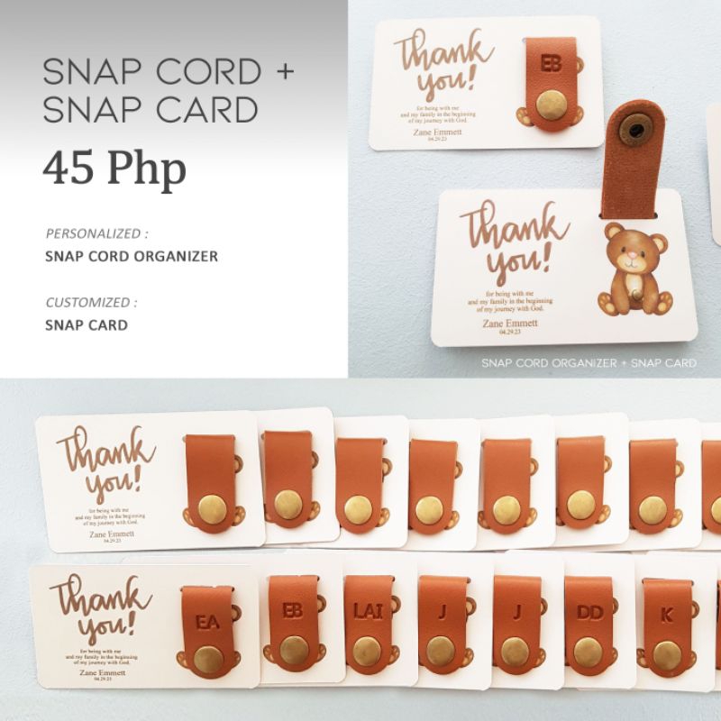 LL Snap Cord + Card set ( SOLD PER 10 SETS ) | Shopee Philippines