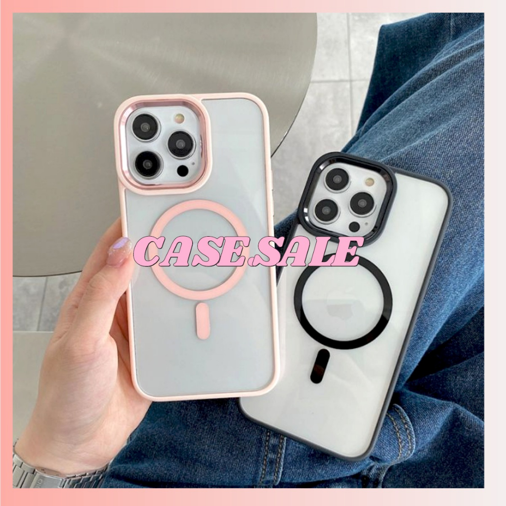 FIT FOR IPHONE 11 12 13 14 PRO MAX TRANSPARENT MAGNETIC CASE 003 ...