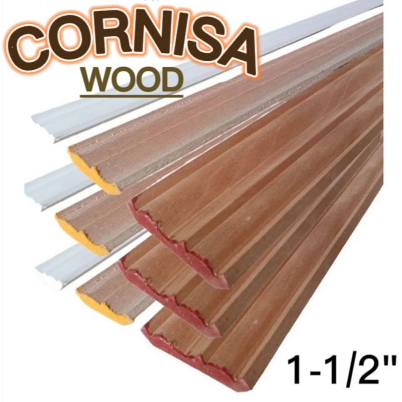 Cornisa | Wood | 1-1/2" | sold per 1 foot, 2 feet, 3 feet 4 feet, 150cm ...