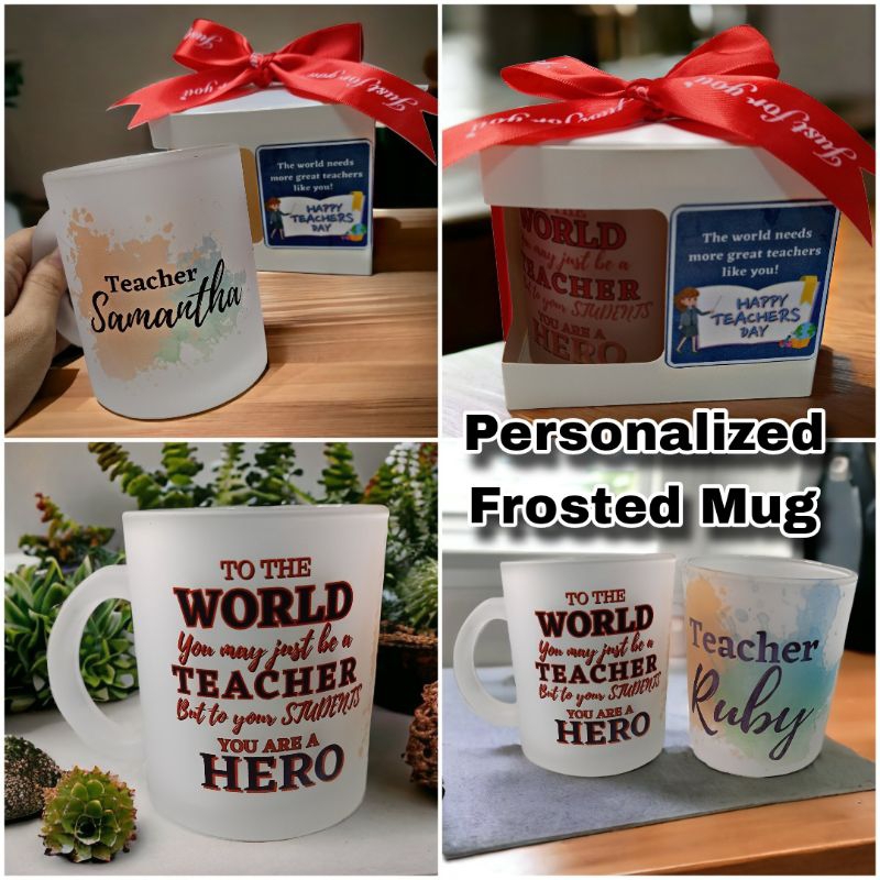 Personalized/Customized Frosted Mug Free Name | Shopee Philippines