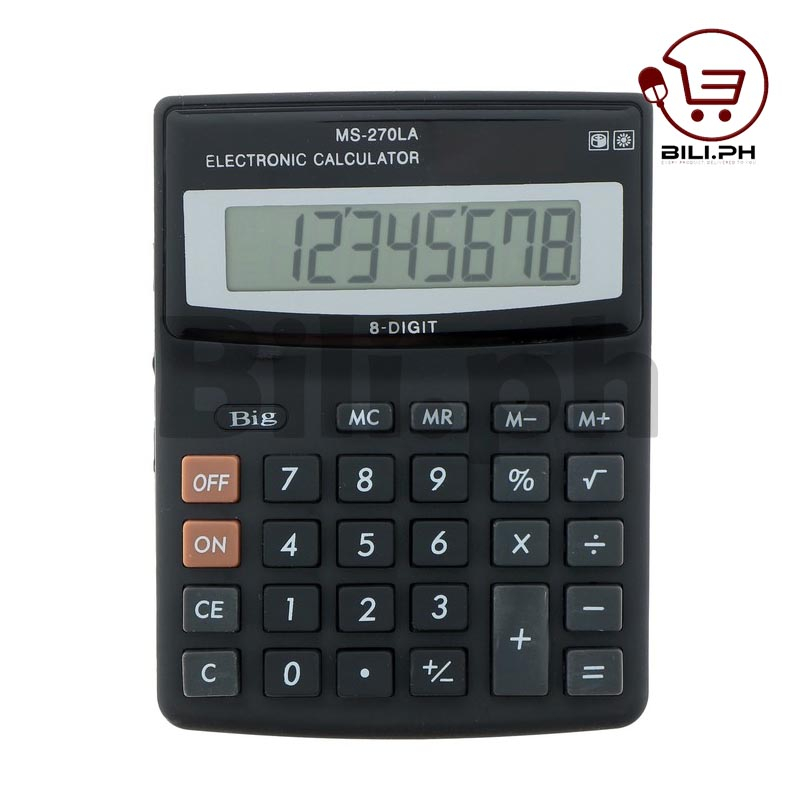 MS-270LA Solar & Battery Operated Electronic Calculator 8 Digit ...