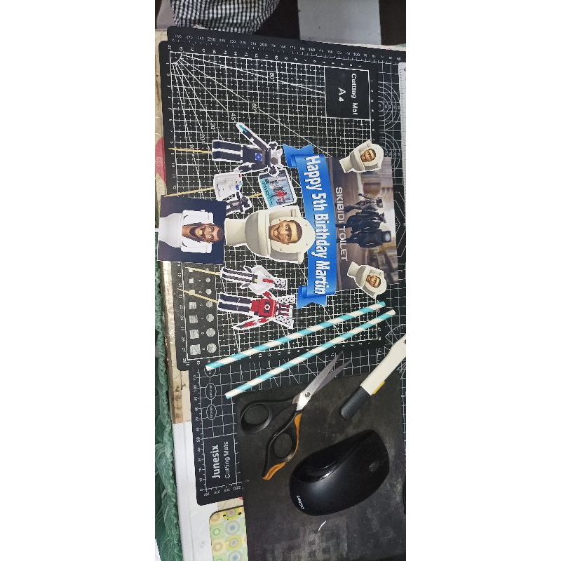 customized photo Printed skibidi toilet themed design for cake toppers ...