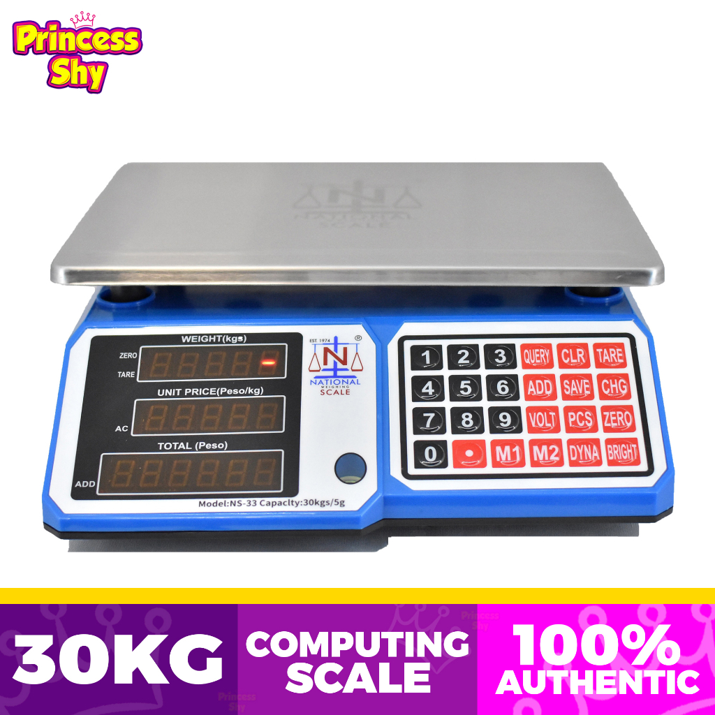 National Scale Brand 30kg Digital Price Computing Scale | Shopee ...