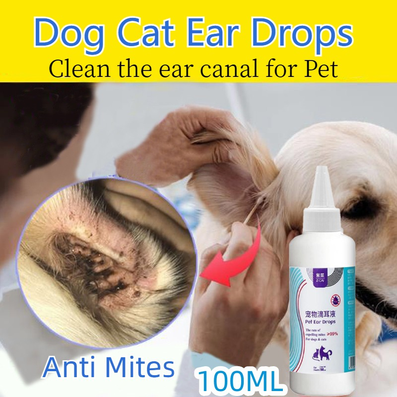 Ear Drops For Dogs Cat Dog Ear Cleaner Earmites For Cat Earmites Drop ...