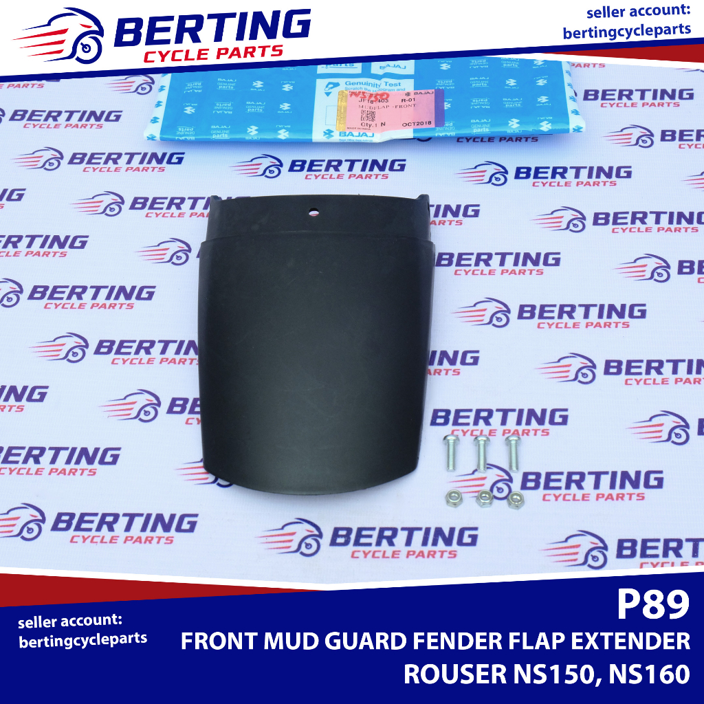 FRONT MUD GUARD FENDER FLAP EXTENDER WITH BOLTS Rouser NS150 NS160 ...