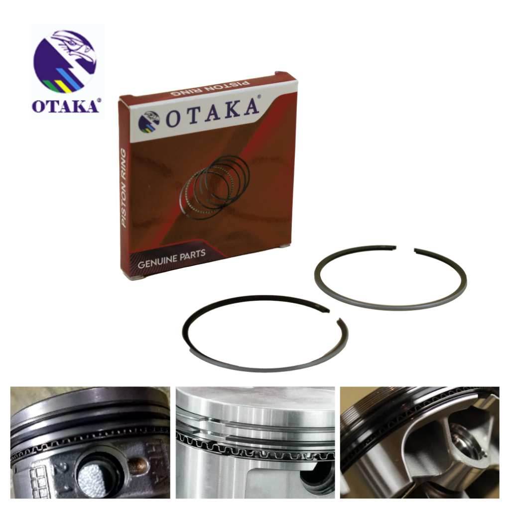 OTAKA MOTORCYCLE PISTON RING STANDARD SIZE FOR BARAKO, BEAT, C100 ...