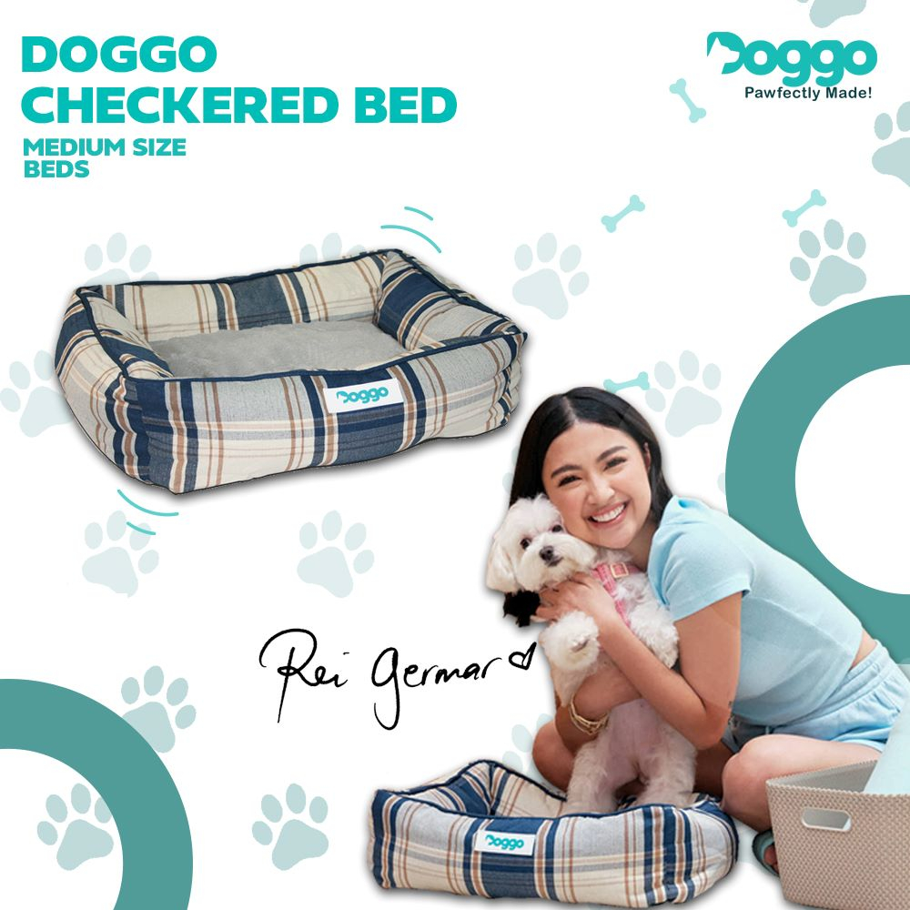 Doggo Checkered Bed (Available in 4 sizes) | Shopee Philippines