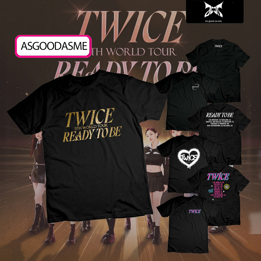 TWICE "'Ready To Be' World Tour Unisex Shirt Korean version of oversize ...