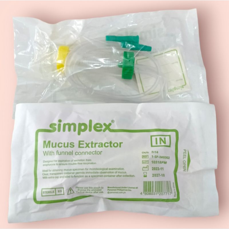Mucus Extractor with Funnel Connector fr14 (Simplex) | Shopee Philippines
