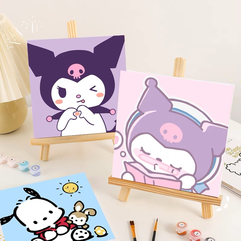 20*20 cartoon char Framed Digital Painting Pagpipinta DIY Canvas ...