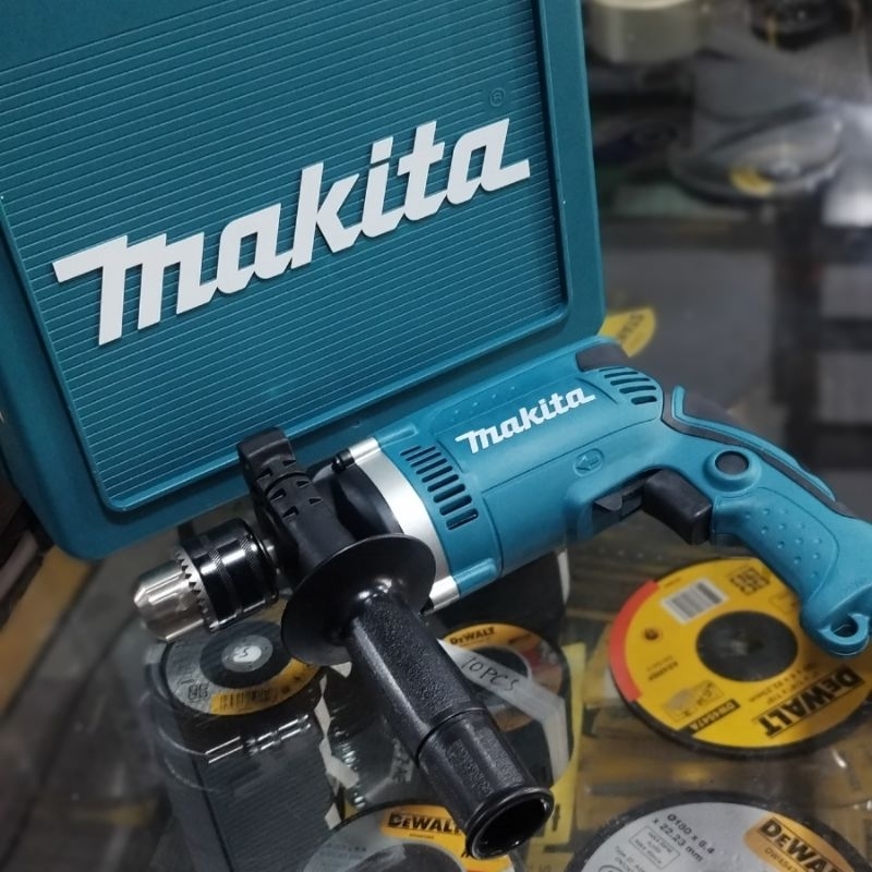 MAKITA HP1630K Hammer Drill 16mm 710w with Carrying Case and 17-pc ...