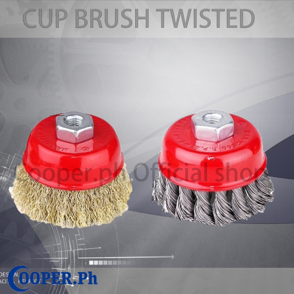 cup brush wire wheel brush twisted knotted cup brush for grinding industrial cup wire brush ...