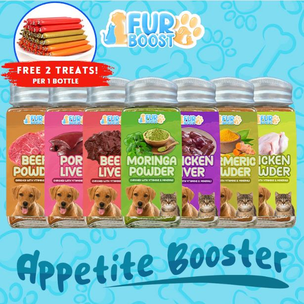 Free 2pcs Treats Furboost Fur Boost Appetite Booster Dog Cat All Stages ...