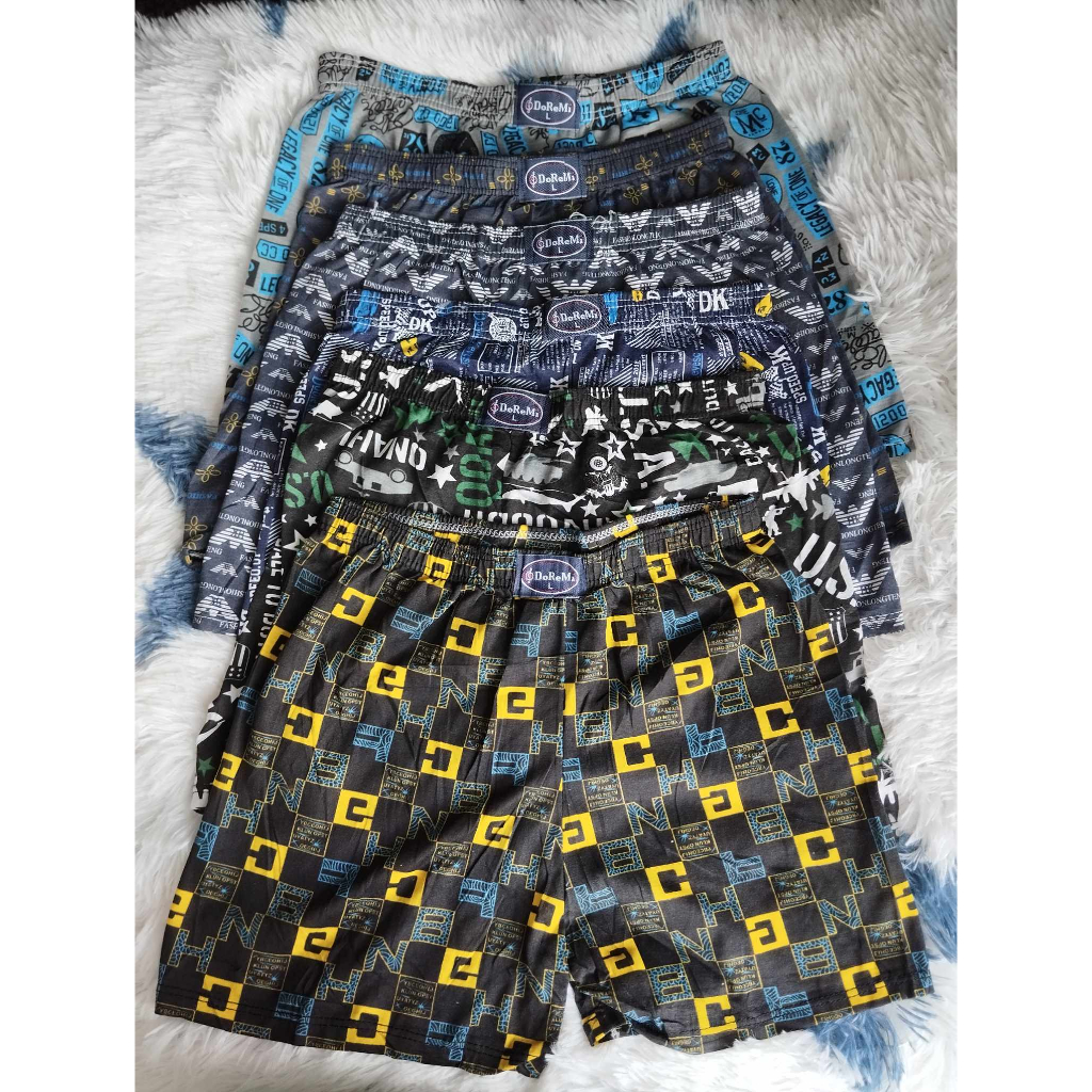 ZEN 6/12PCS UNDER PANTS MEN PRINTED BOXER SHORT [DOREMI] | Shopee ...