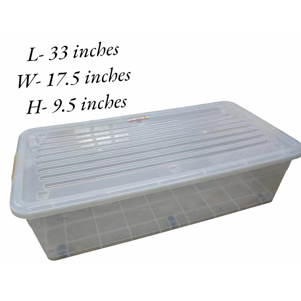 STORAGE BOX 35L,75L J&T Master box CLEAR Storage (1 ORDER 3PCS ONLY ...