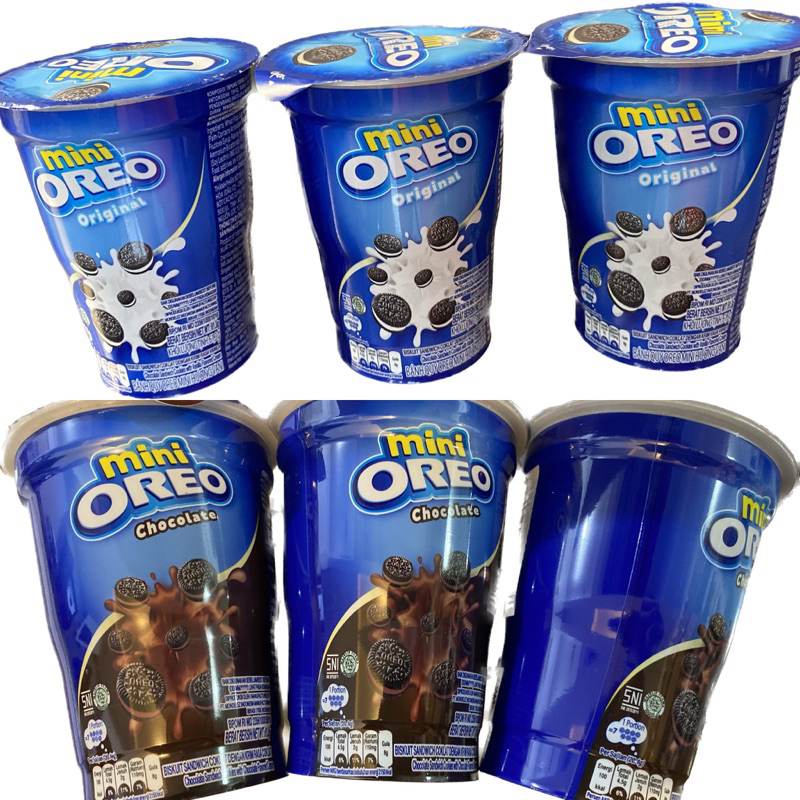 Oreo Mini Cup - Chocolate /Vanilla Flavor 61.3g (3 for ₱140) | Shopee ...