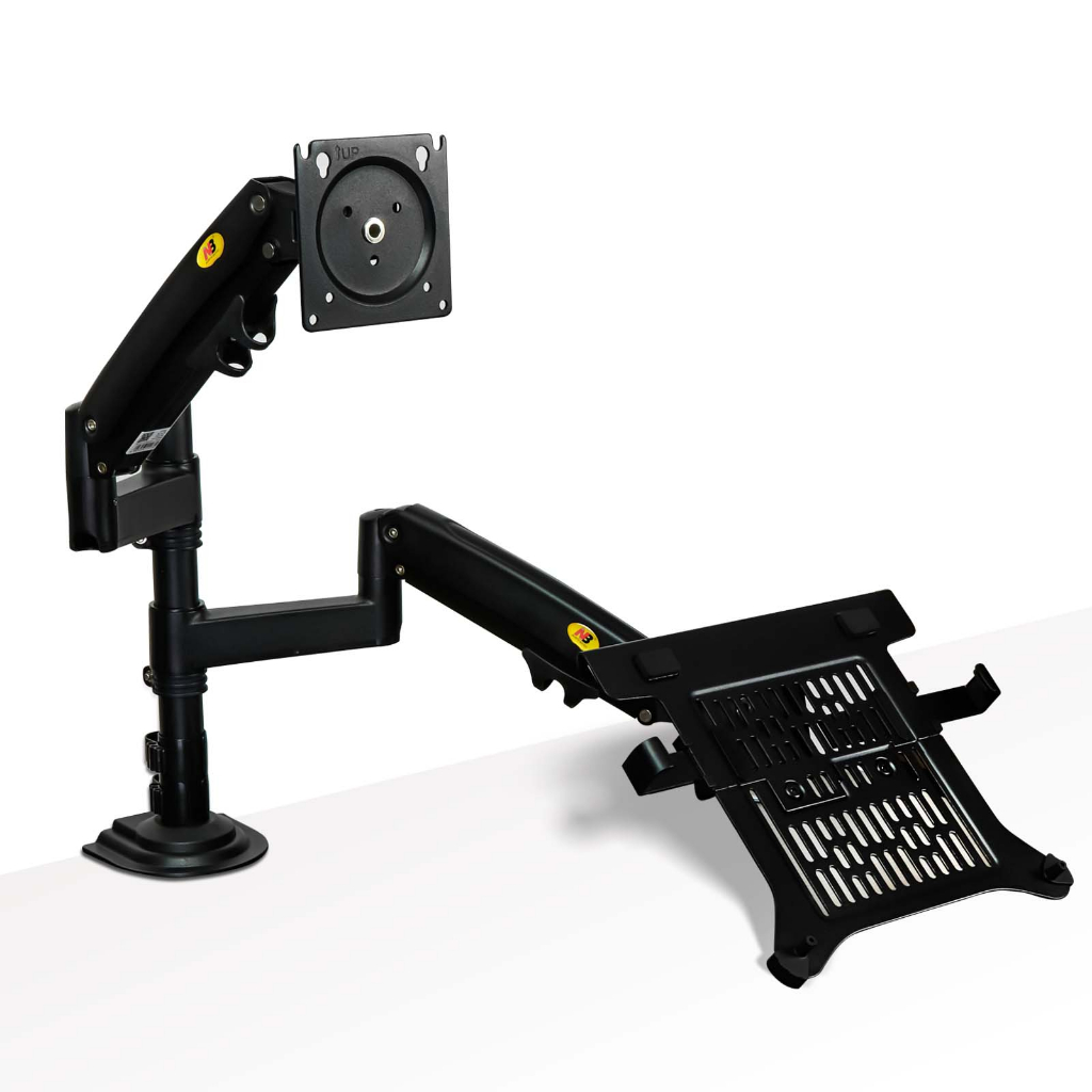 ORIGINAL NB NORTH BAYOU H180-FP Dual Arm Double Monitor Holder Desktop ...