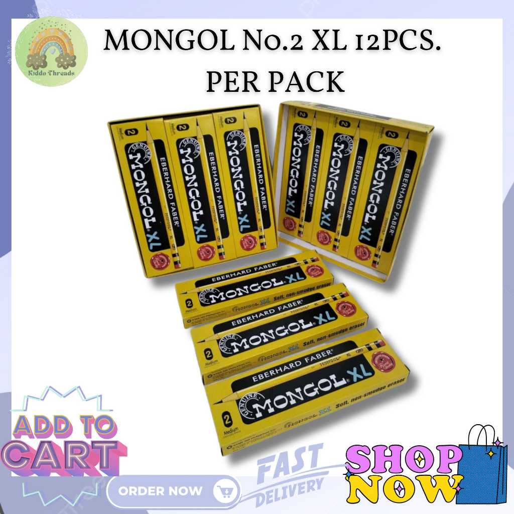 MONGOL XL X12 PCS/PENCIL/MONGOL PENCIL/PENCIL PER PIECE/PENCIL PER PACK ...