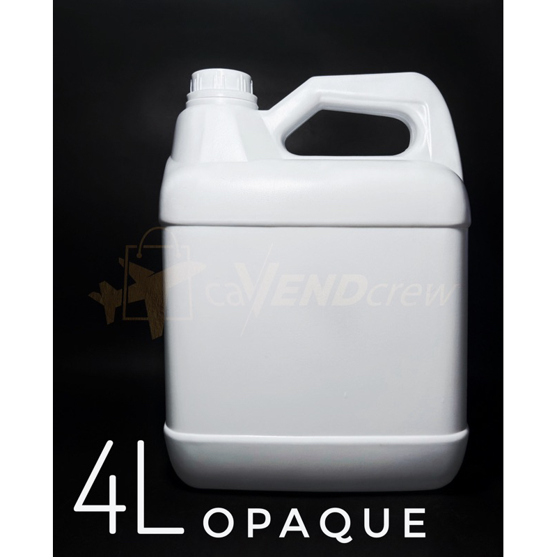 4 Liters Jerrycan Square Bottle 4L containers/ 4L Natural / FOOD GRADE / HDPE / Gas container ...