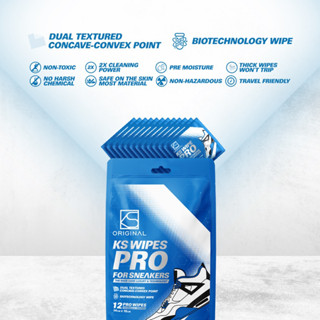 KSORIGINAL KS Wipes Pro for Sneaker Gentle Quick Shoe Cleaning The ...