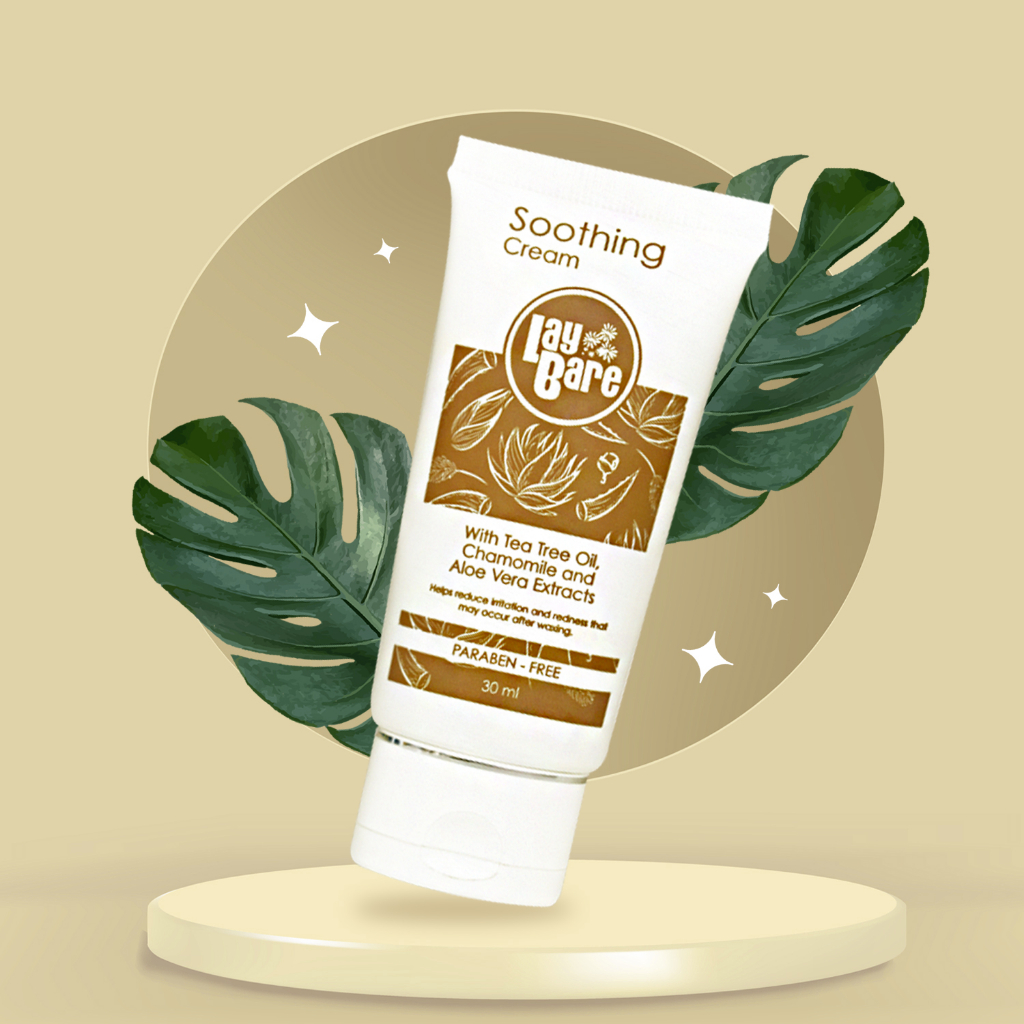 Lay Bare Soothing Cream 100ml Big (Soothing for face and body) | Shopee ...